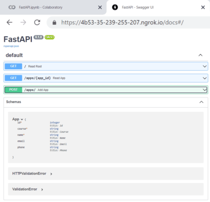 Как создать свой Swagger на REST-приложение в Google Colab